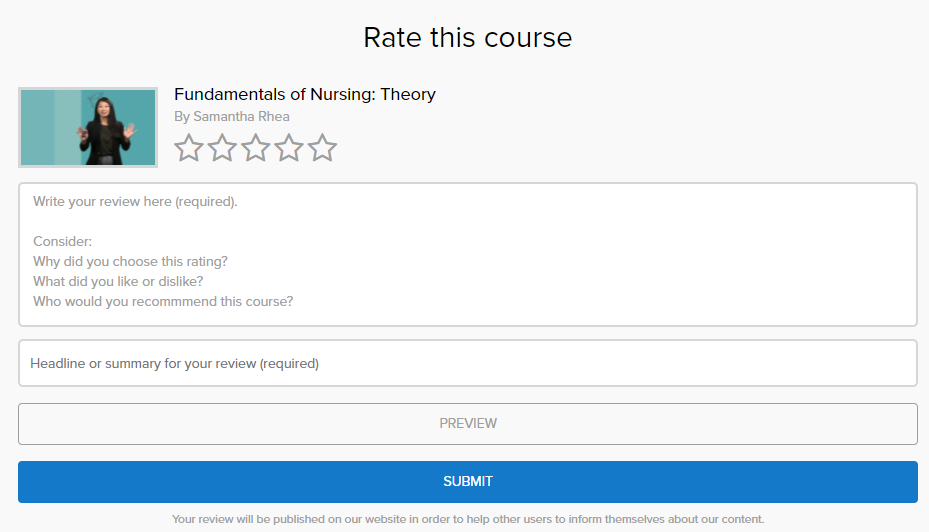 How can I rate a course? – Lecturio Nursing