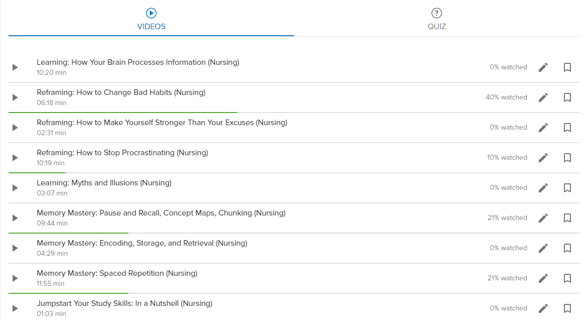 How can I keep track of my learning progress? – Lecturio Nursing